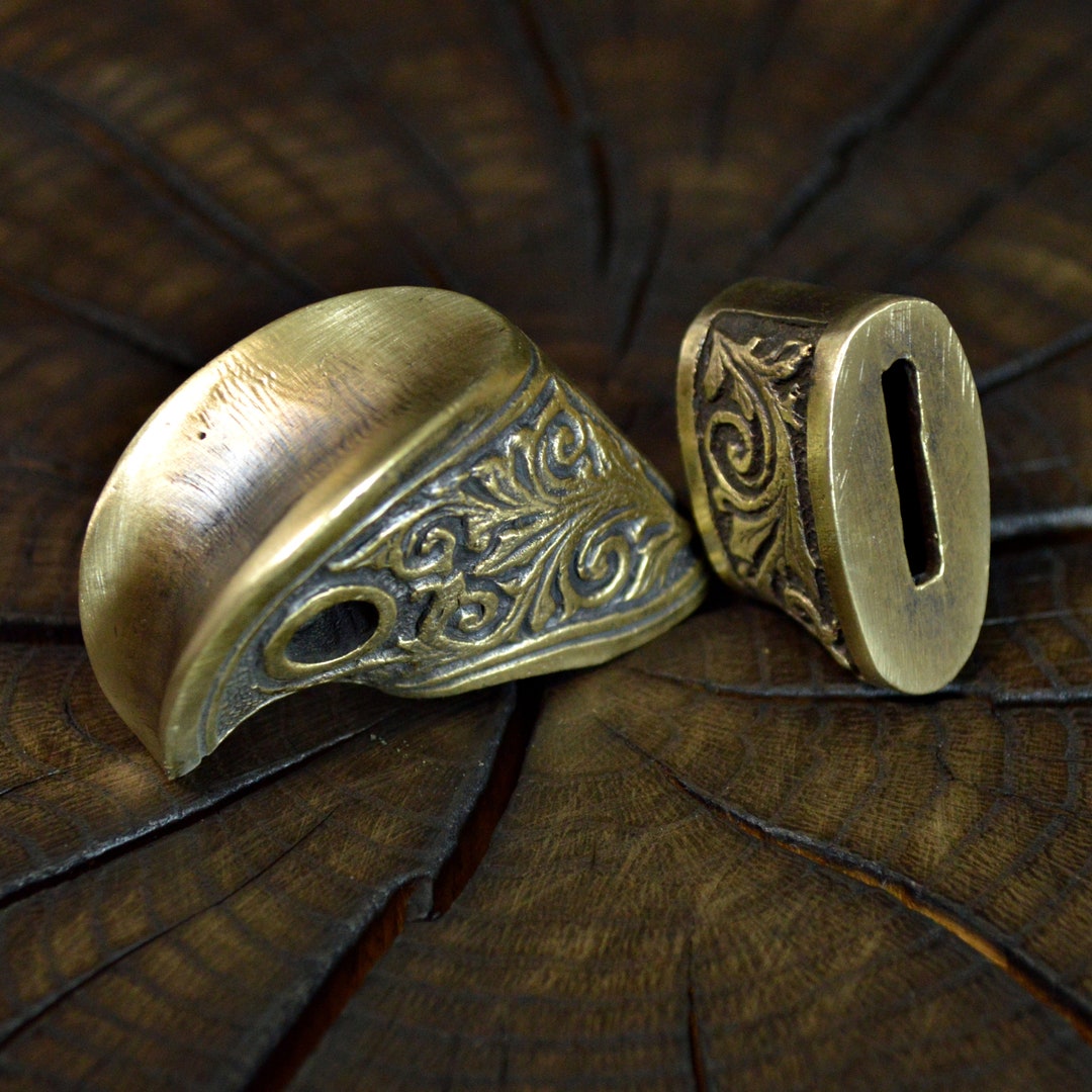 Set "saber" Unique Solid Bronze Finger Guard Bolster & Pommel for ...