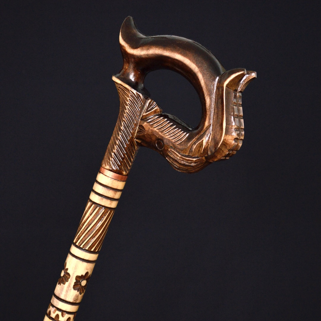 Stick Cane Walking Canes Sticks Reed Staff Wood Wooden Hand-carved ...