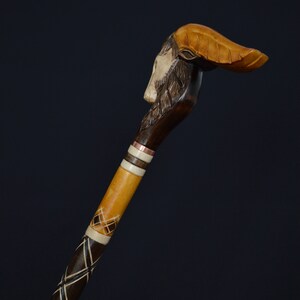 Gift Cane Walking Stick Canes Sticks Reed Staff Wood Wooden Hand-carved ...