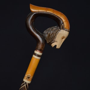 Gift Cane Walking Stick Canes Sticks Reed Staff Wood Wooden Hand-carved ...