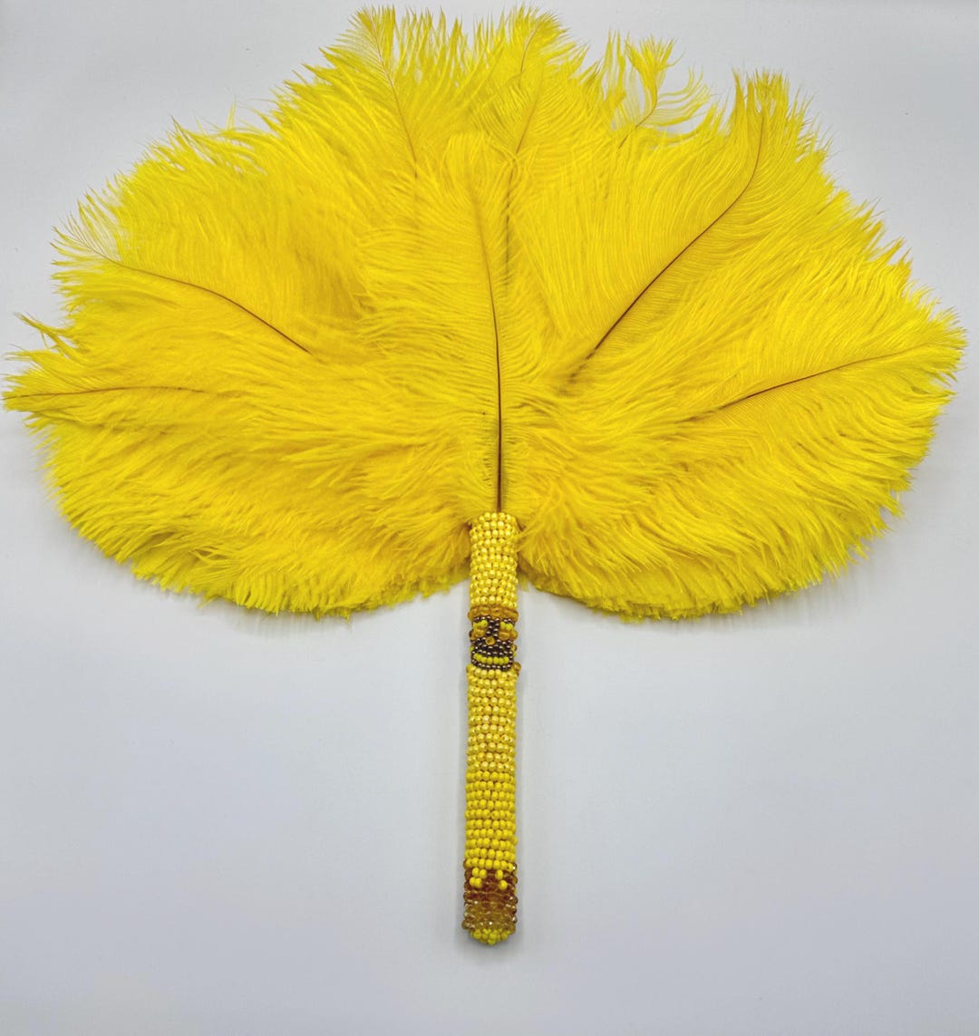 Yellow Hand Fan - Etsy