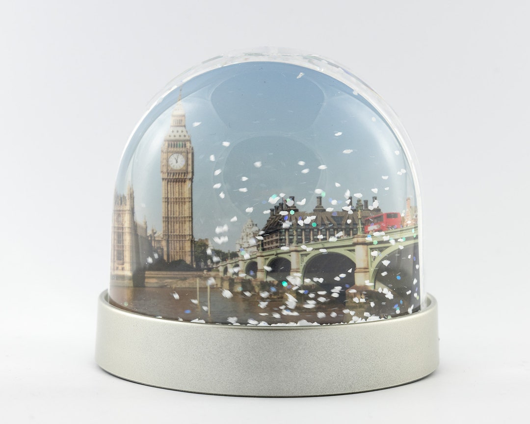 London Snow Globe With a Photograph of Westminster Bridge and Big Ben ...