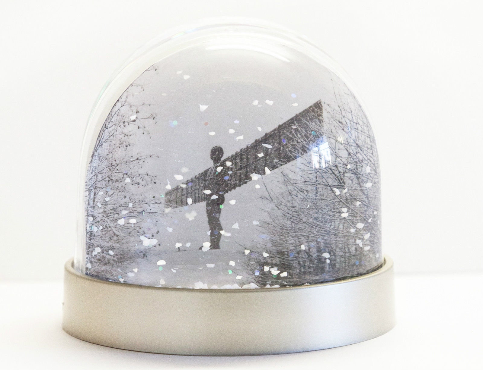 Snow Globe of the Angel of the North in the Snow and Tyne - Etsy