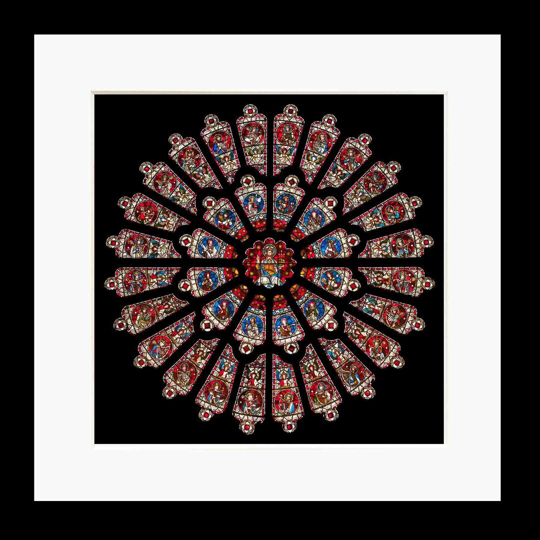 Durham Cathedral Rose Window Mounted Print. Durham Cathedral Interior ...