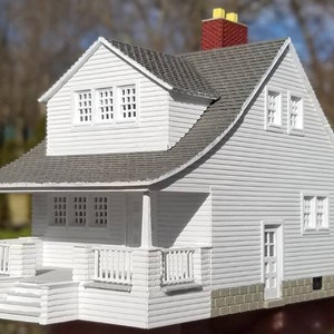 HO or N Scale Waffle House Building Scenery Kit White & Paintable ...