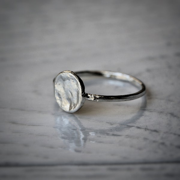 Silver Circle Ring - Etsy