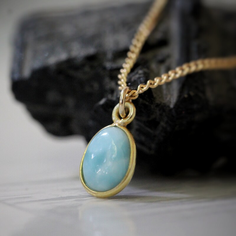 Larimar Gold - Etsy