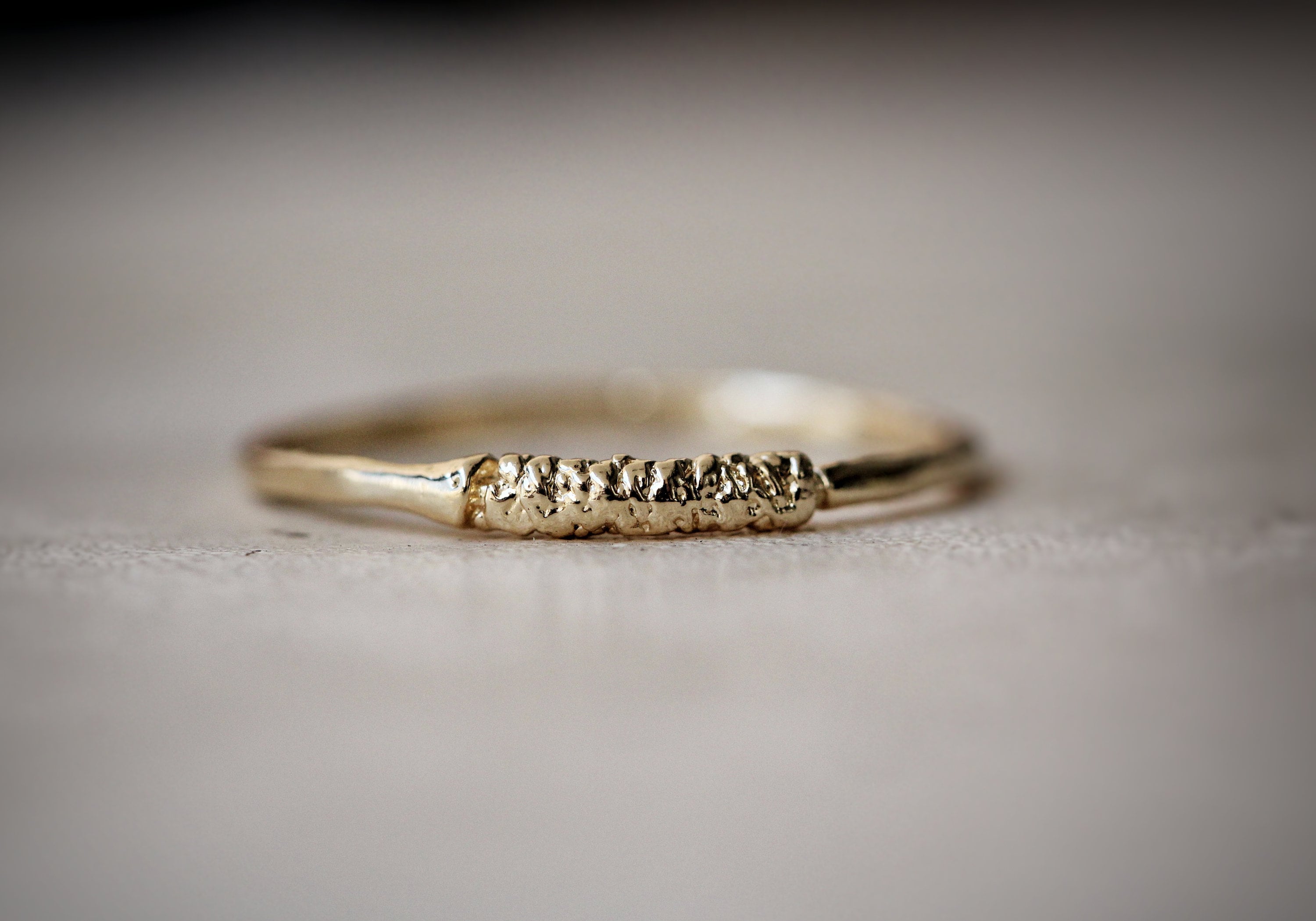 Stackable Dainty Rope Ring 14k Gold Filled - Etsy