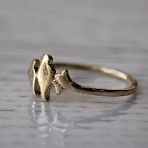 14K Gold Filled 2 Birds on a Branch Ring\gold Birds Ring\minimalist ...