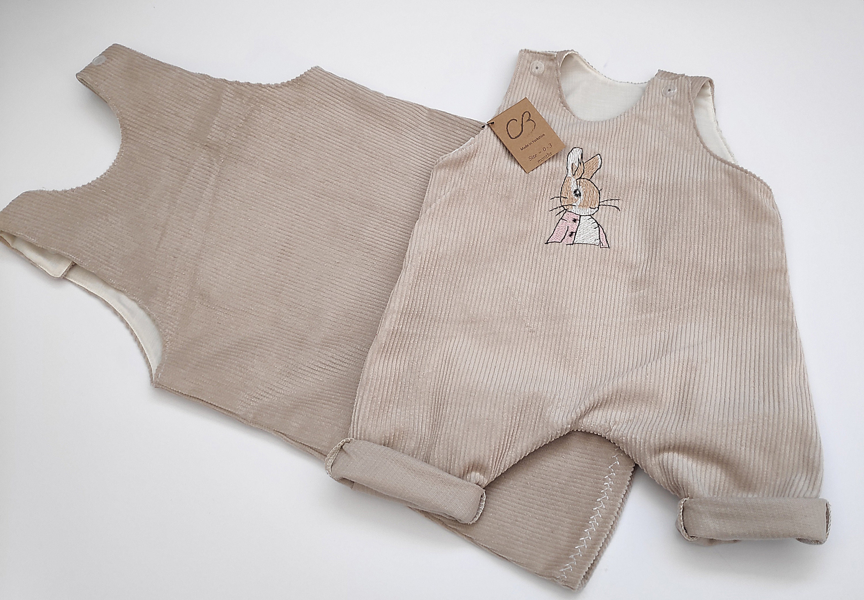 Peter Rabbit. Natural Baby Clothes Romper Hat. Beige. 100% | Etsy UK