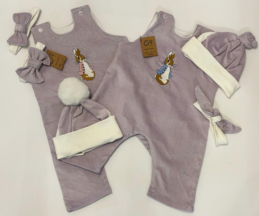 Peter Rabbit or Flopsy Rabbit. Natural Baby Clothes, Romper, Hat ...