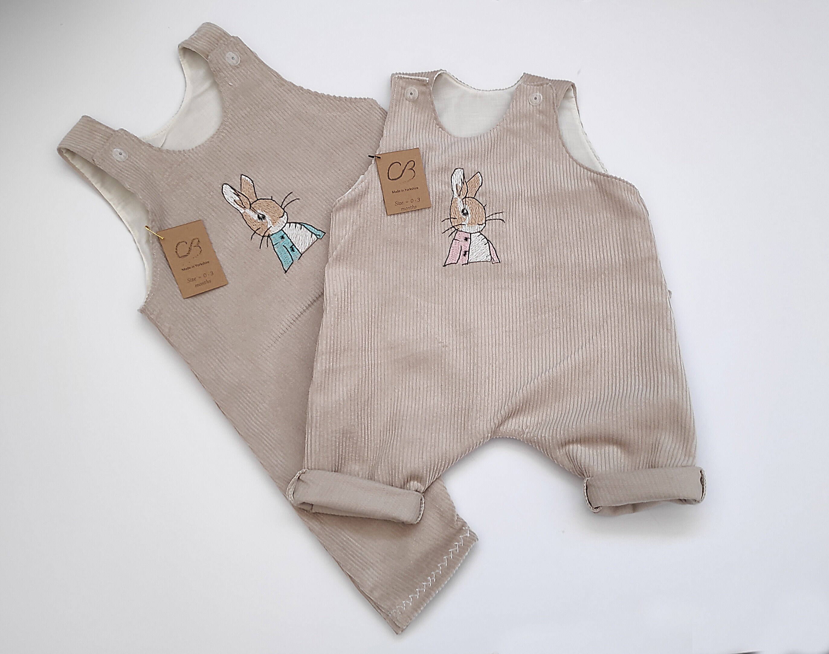 Peter Rabbit. Natural Baby Clothes Romper Hat. Beige. 100% | Etsy UK