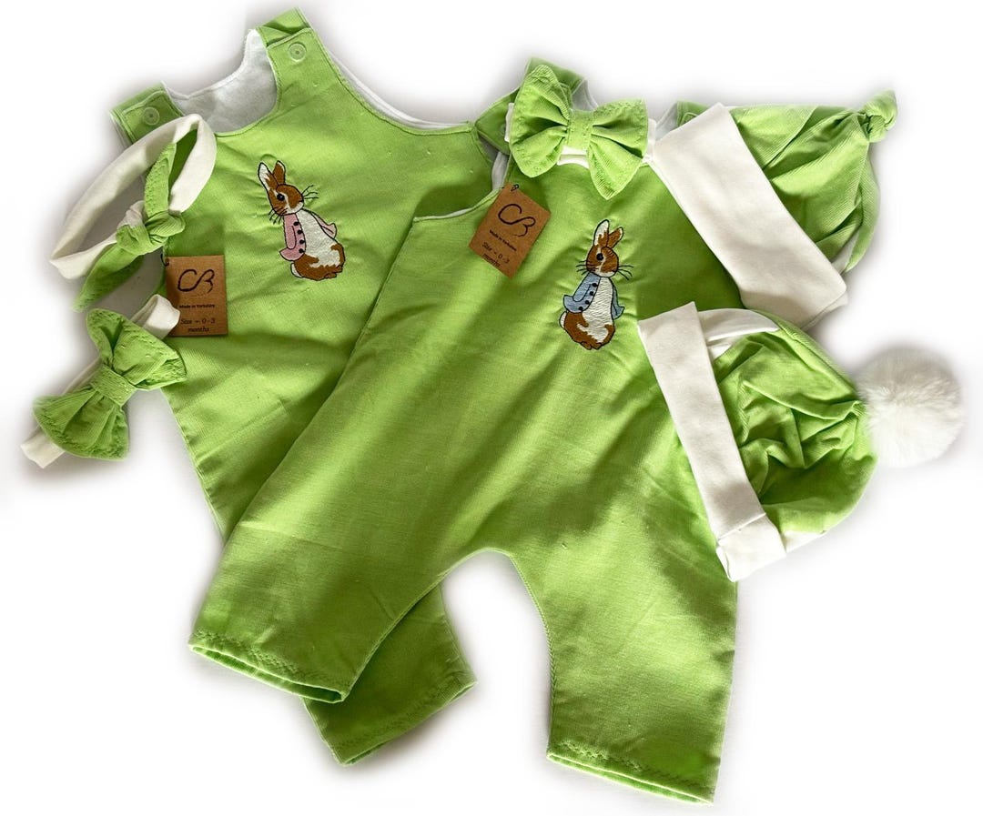 Peter Rabbit or Flopsy Rabbit. Natural Baby Clothes, Romper, Hat ...