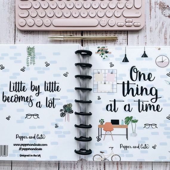 One Thing at a Time DISCBOUND Planner Laminated Cover - Etsy