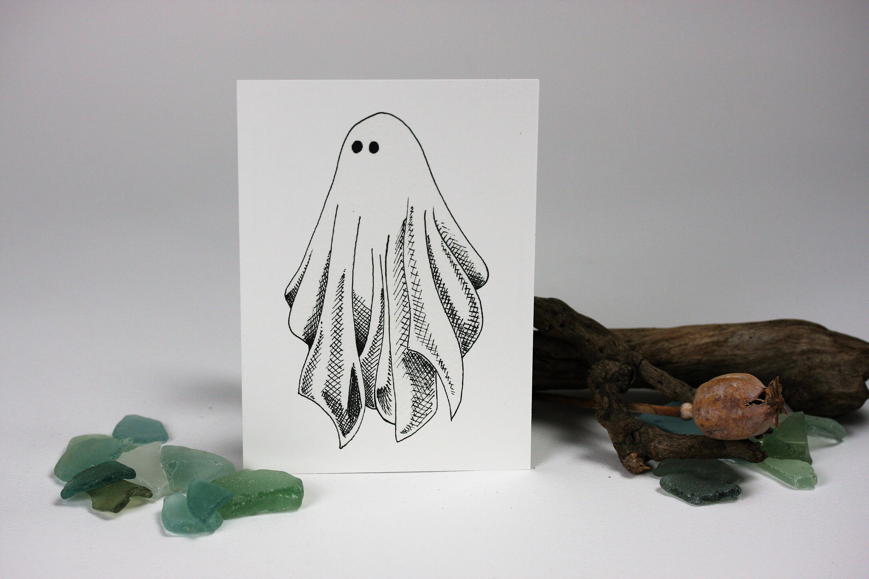 Ghost Postcard - Etsy