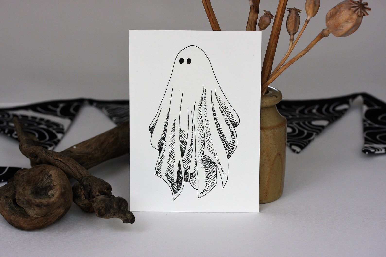 Ghost Postcard - Etsy