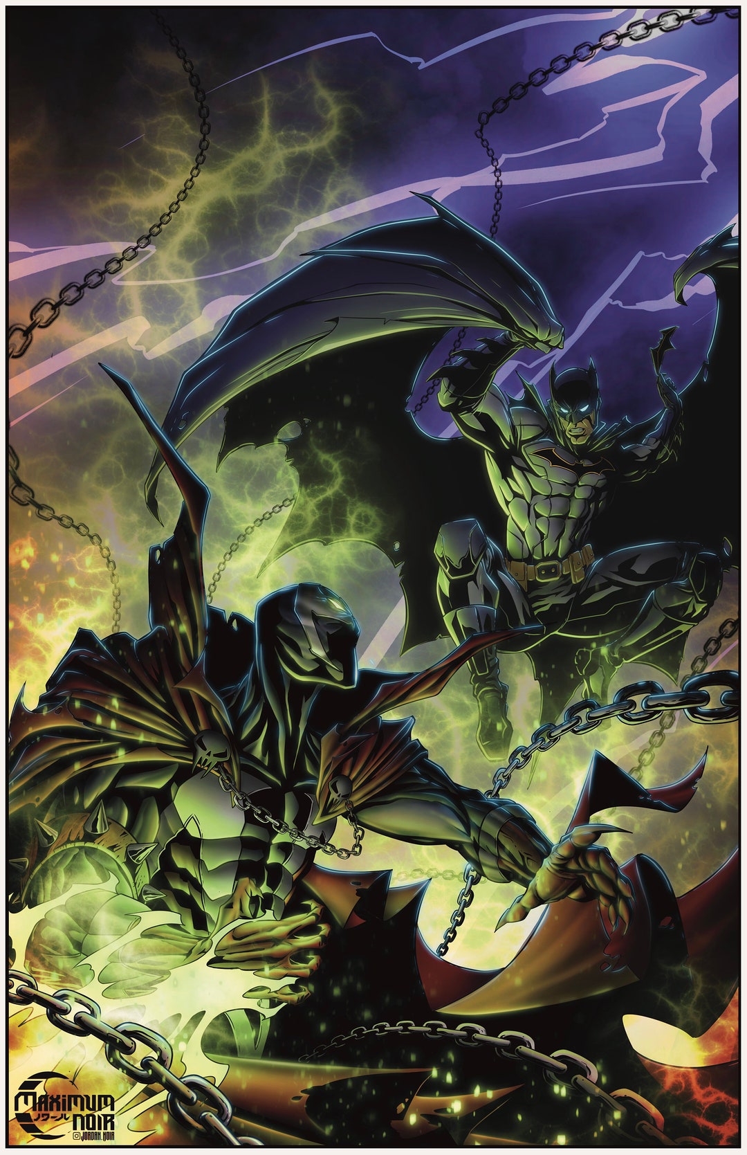 Batman Vs Spawn 11x17 Signed Print - Etsy