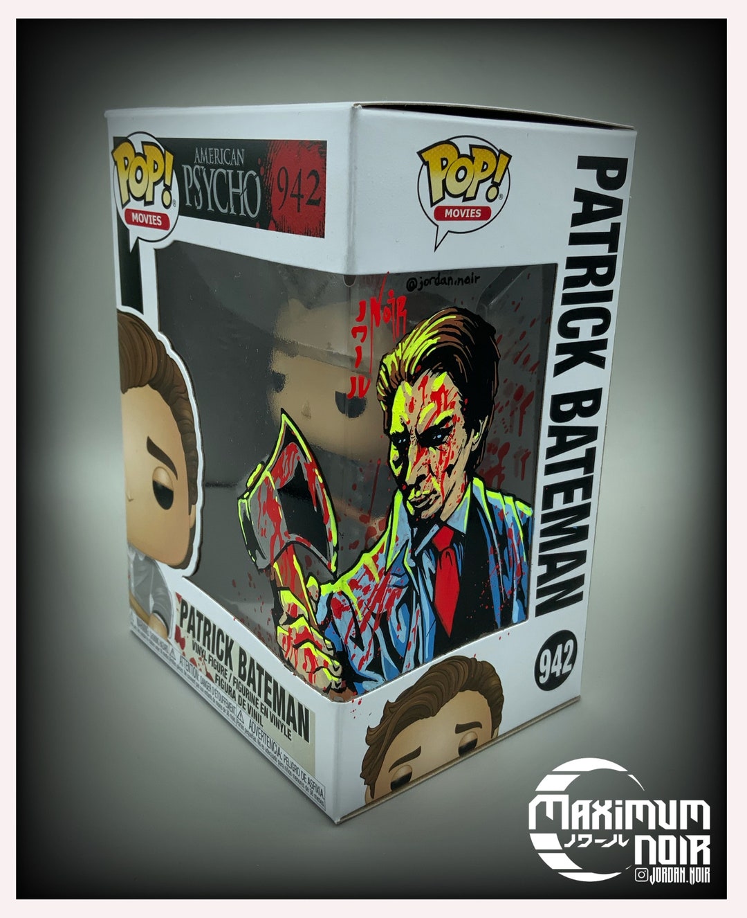 Patrick Bateman Funko Pop With Custom Handpainted Box Art - Etsy