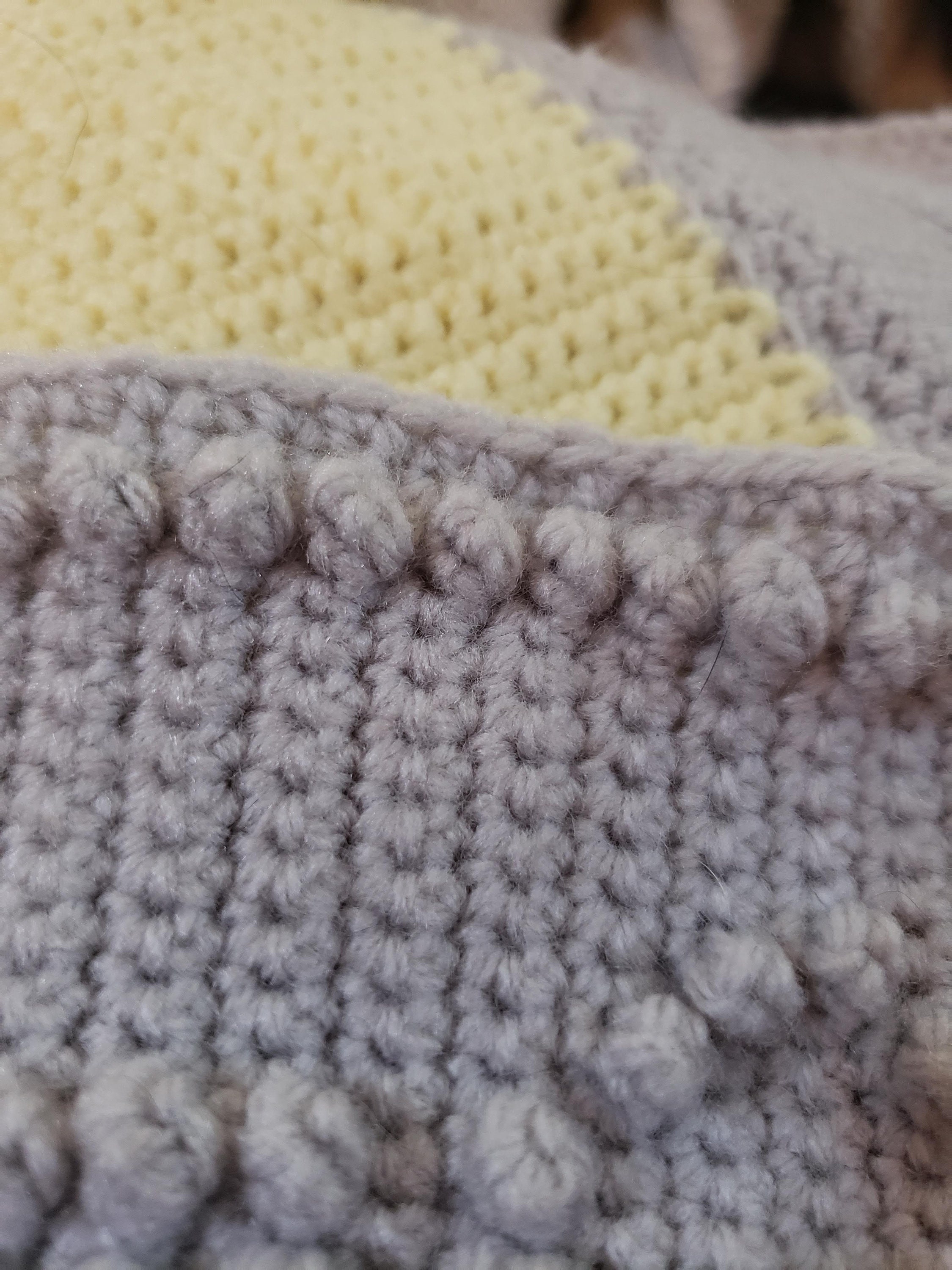 PATTERN: ABC Crochet Baby Bobble Blanket Perfect for Tummy Time and ...