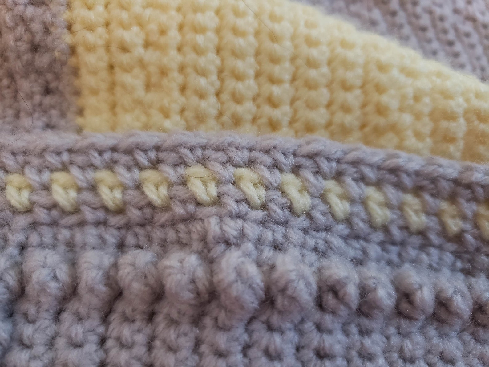 PATTERN: ABC Crochet Baby Bobble Blanket Perfect for Tummy Time and ...