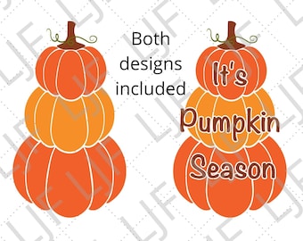 Fall Stacked Pumpkin SVG - Etsy
