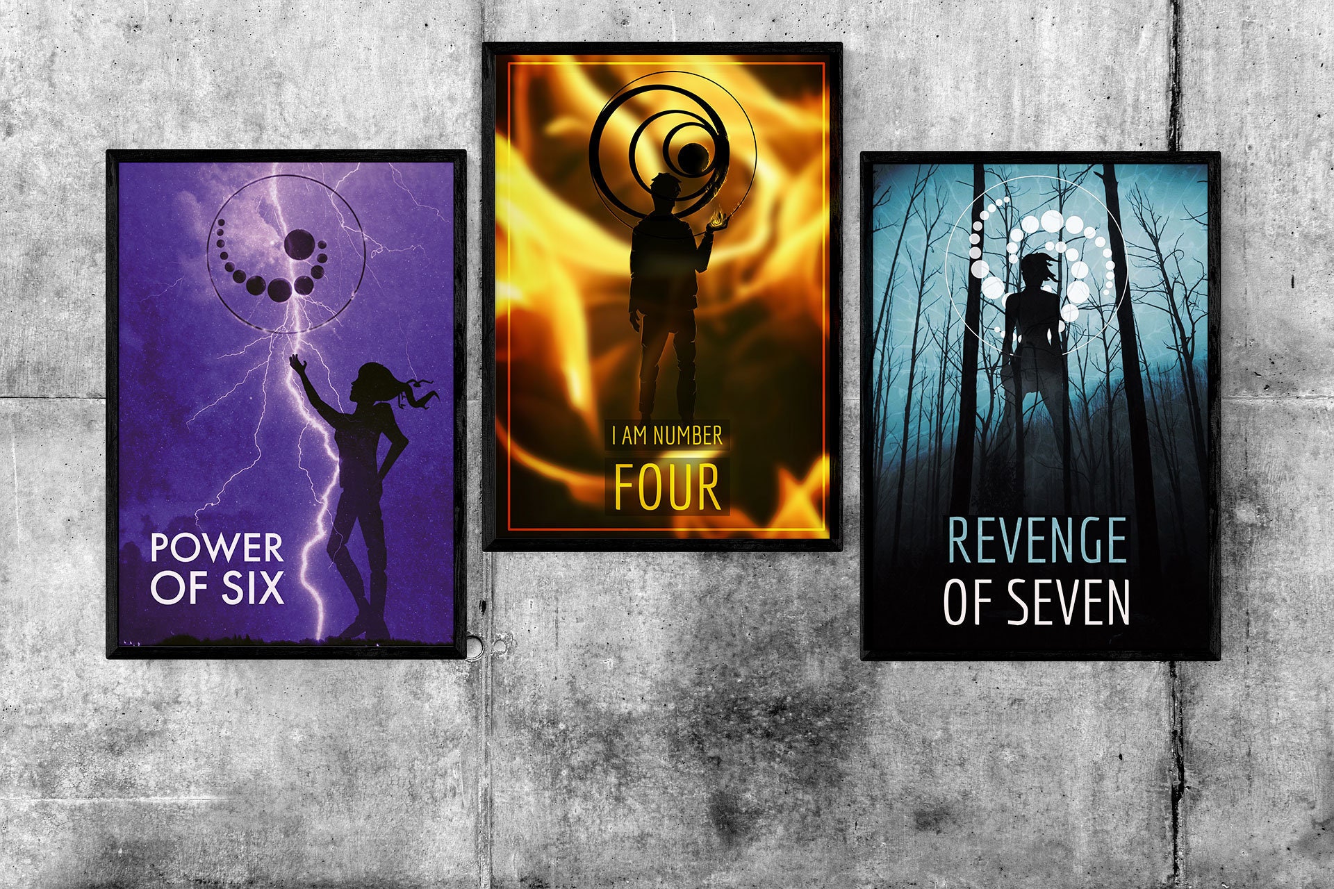 Lorien Legacies Set of 4 Postcard Sized Prints, Pittacus Lore Prints ...