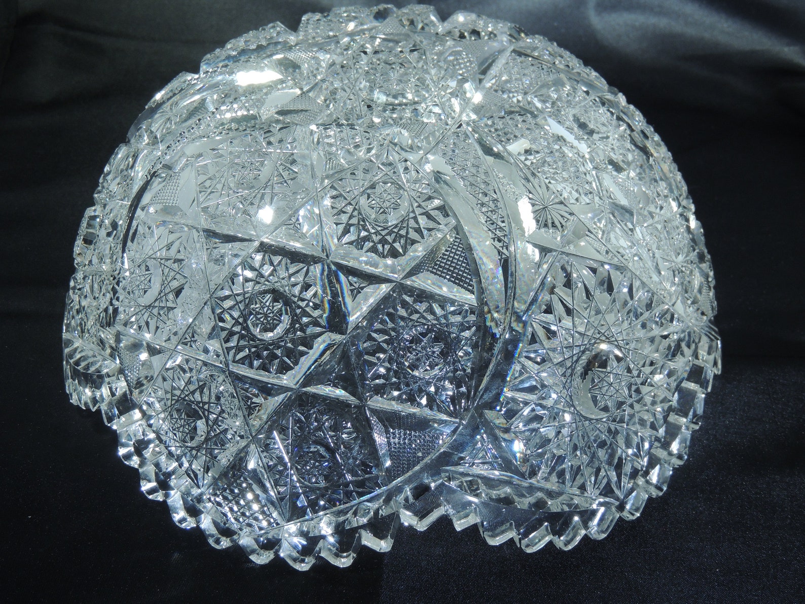 Antique 19th Century American Brilliant Cut Crystal Bowl CONTACT SELLER ...