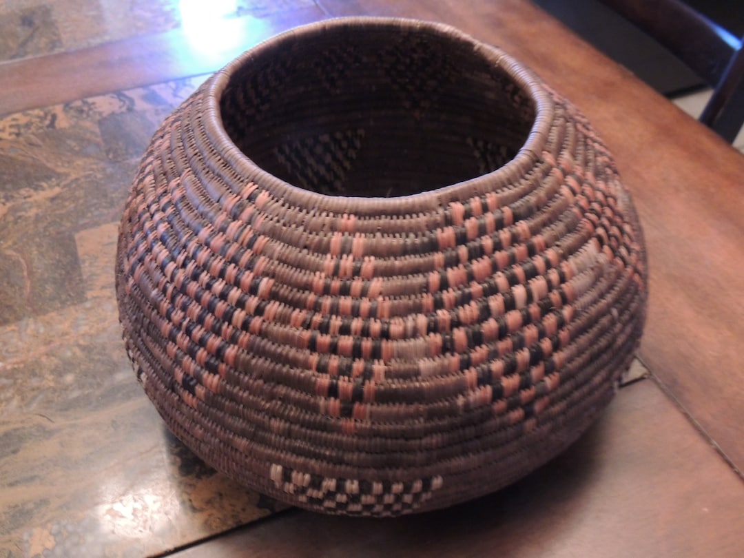Antique Yokuts Hand Made Native American Indian Basket 19th Century ...