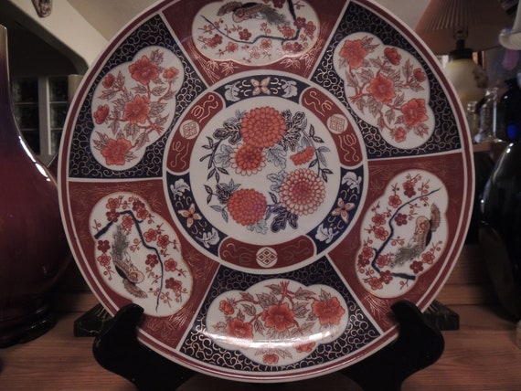 Antique Meiji Tajimi Impressive 14.4 Charger With Black | Etsy