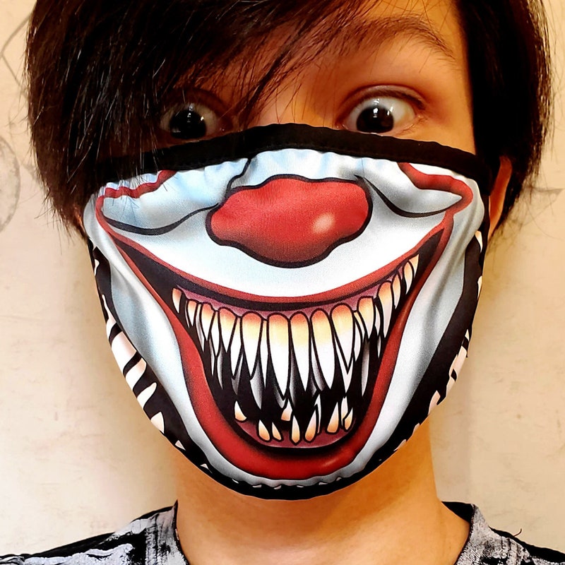 Horror Face Mask - Etsy