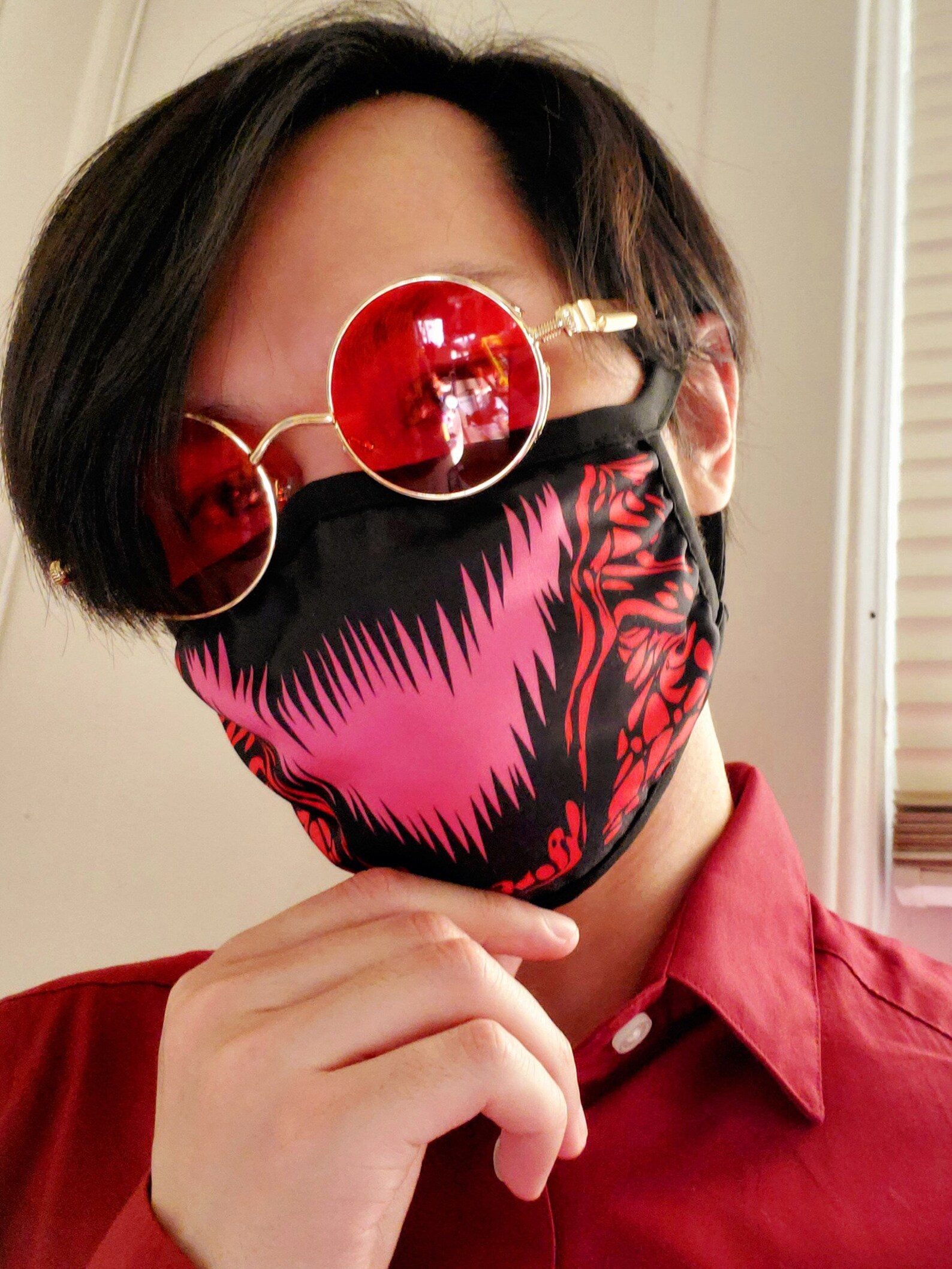 Carnage Face Dust Mask Cletus Kasady Venom Spiderman - Etsy