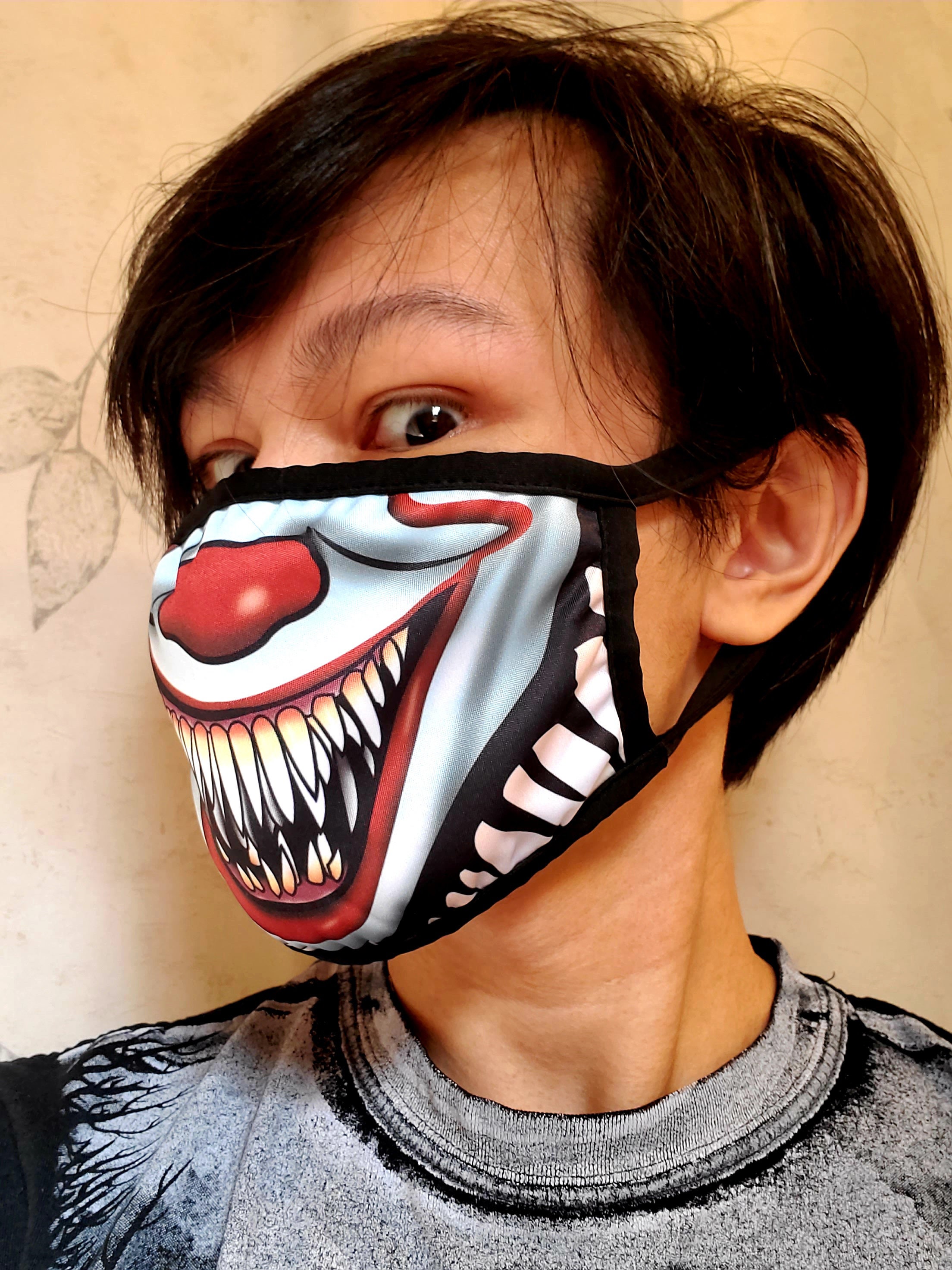 Pennywise Face Mask Stephen King IT Clown Facemask | Etsy