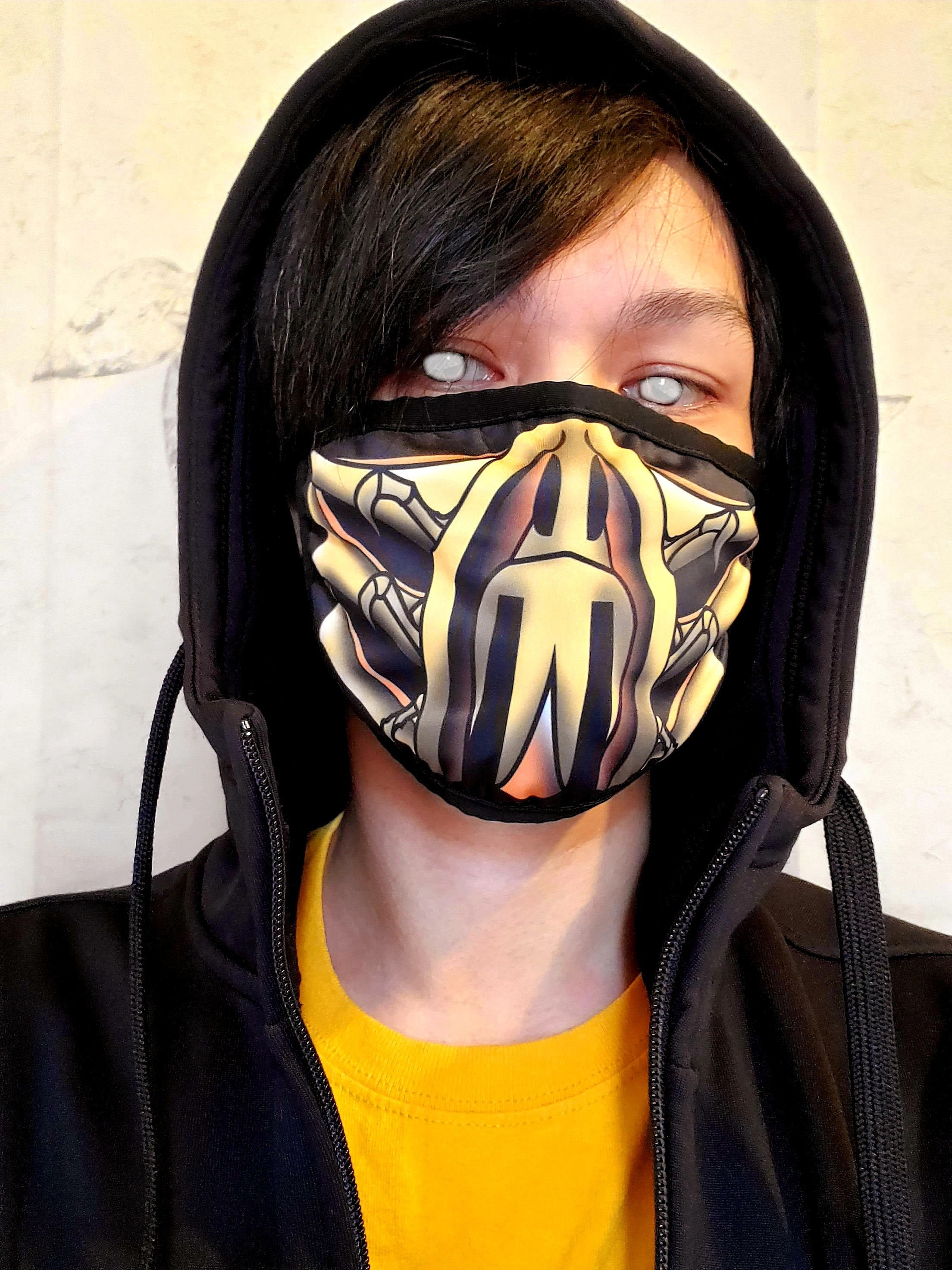 Mortal Kombat Scorpion Face Mask