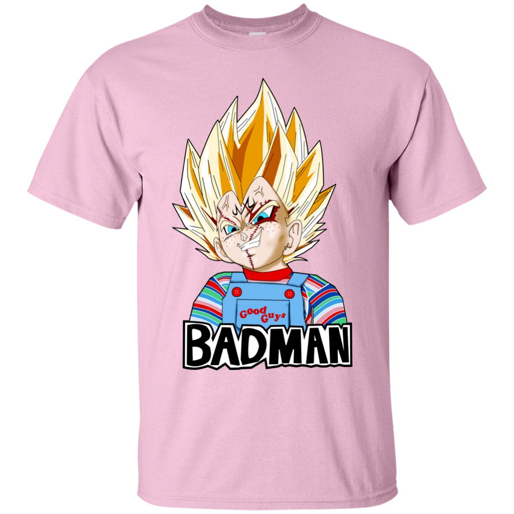 BADMAN VEGETA CHUCKY Shirt | Dbz | T-shirt | Child's Play | Pink ...