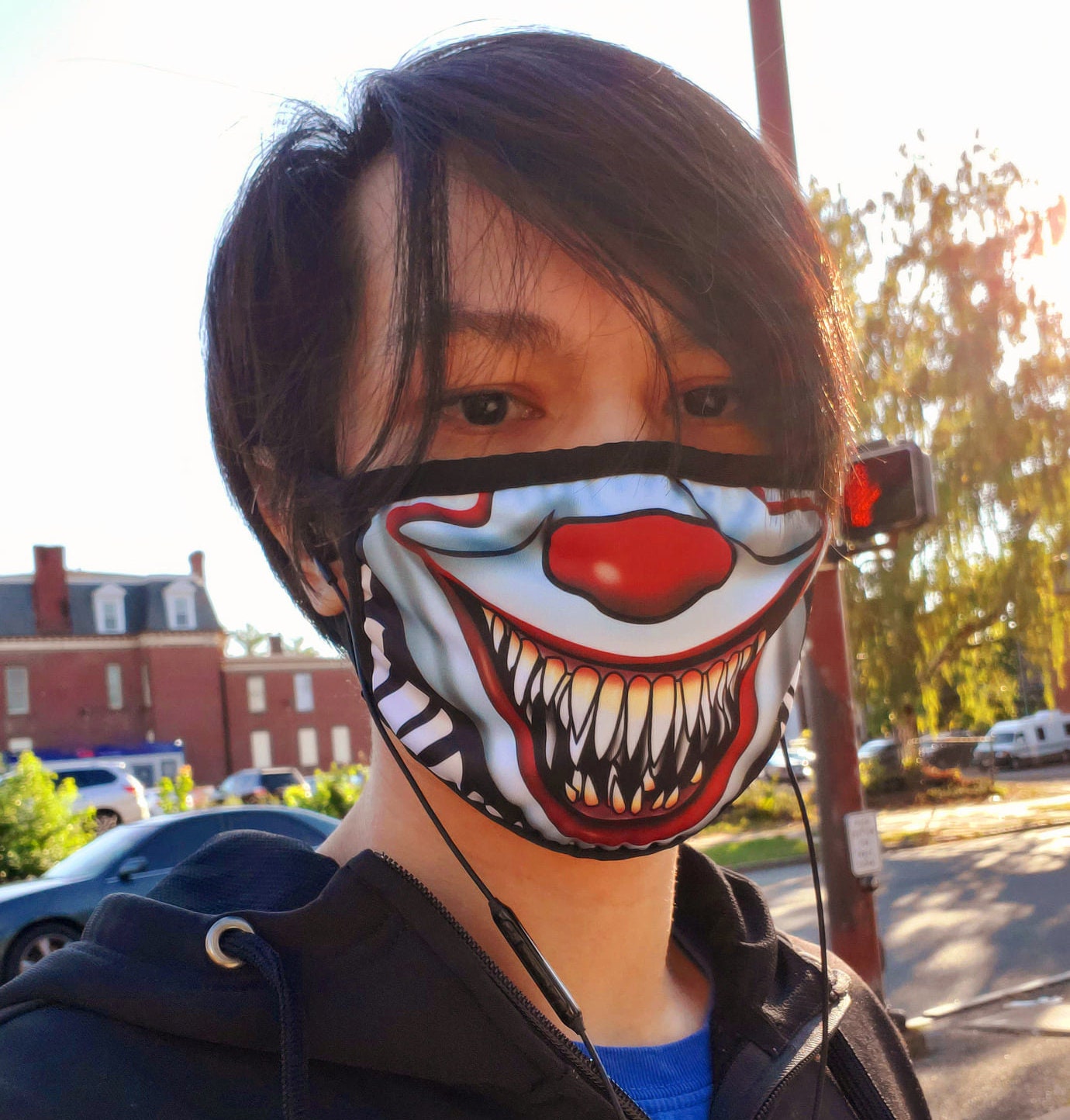 Pennywise Face Mask Stephen King IT Clown Facemask - Etsy