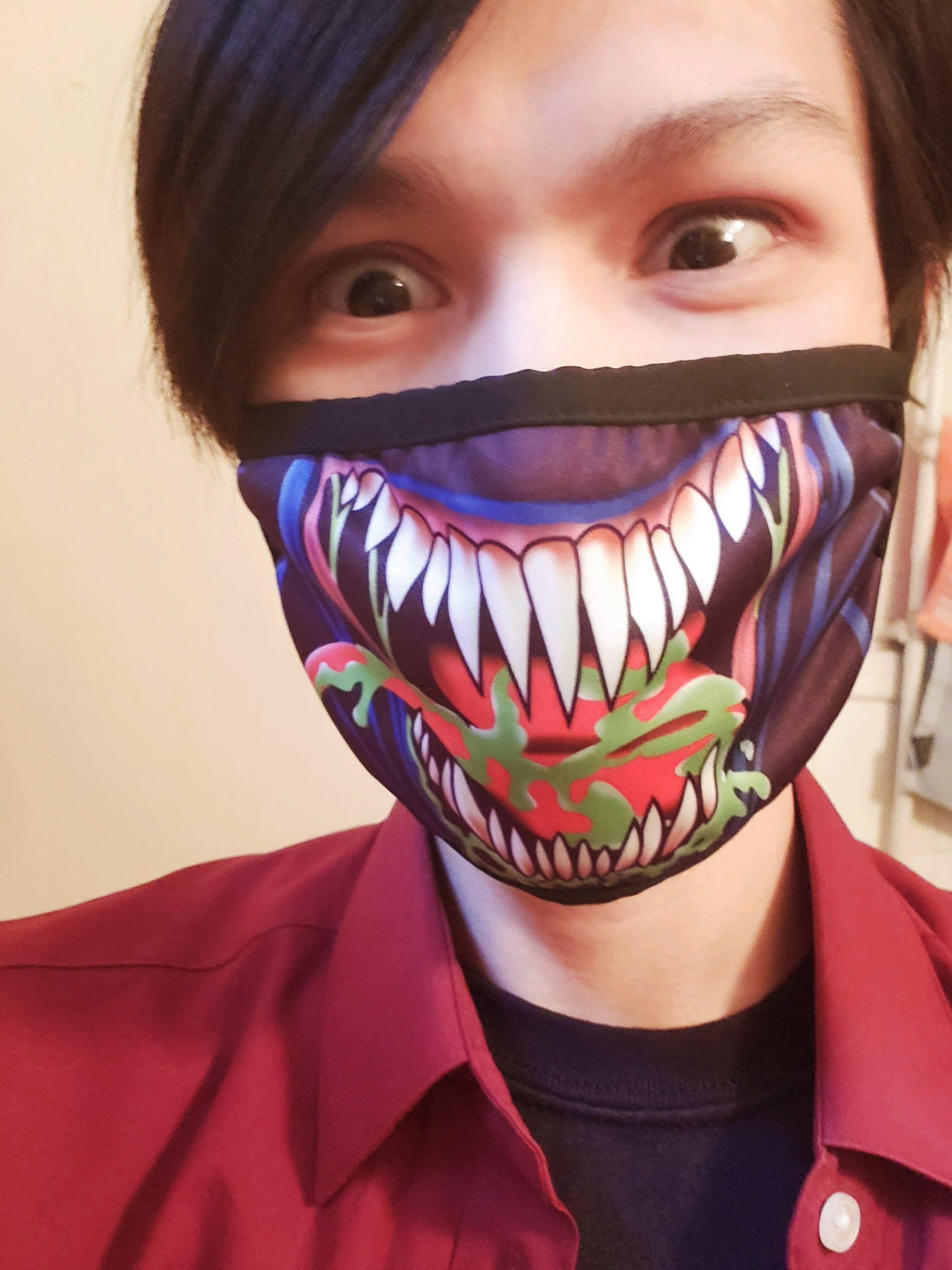 Venom Face Dust Mask | Eddie Brock | Venom | Spiderman | 90s | Symbiote ...