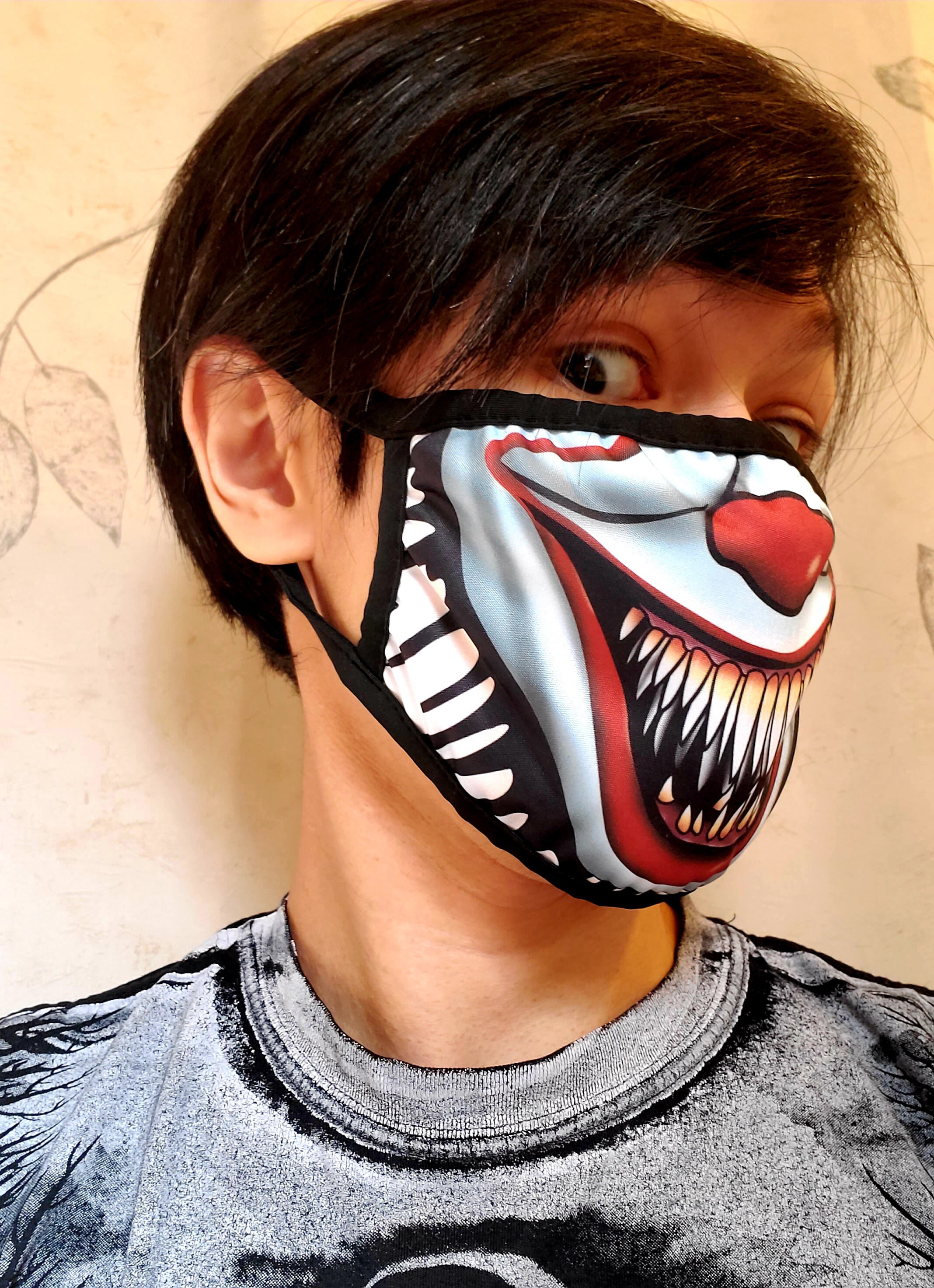 Pennywise Face Mask | Stephen King IT | Clown | Facemask | Cosplay ...