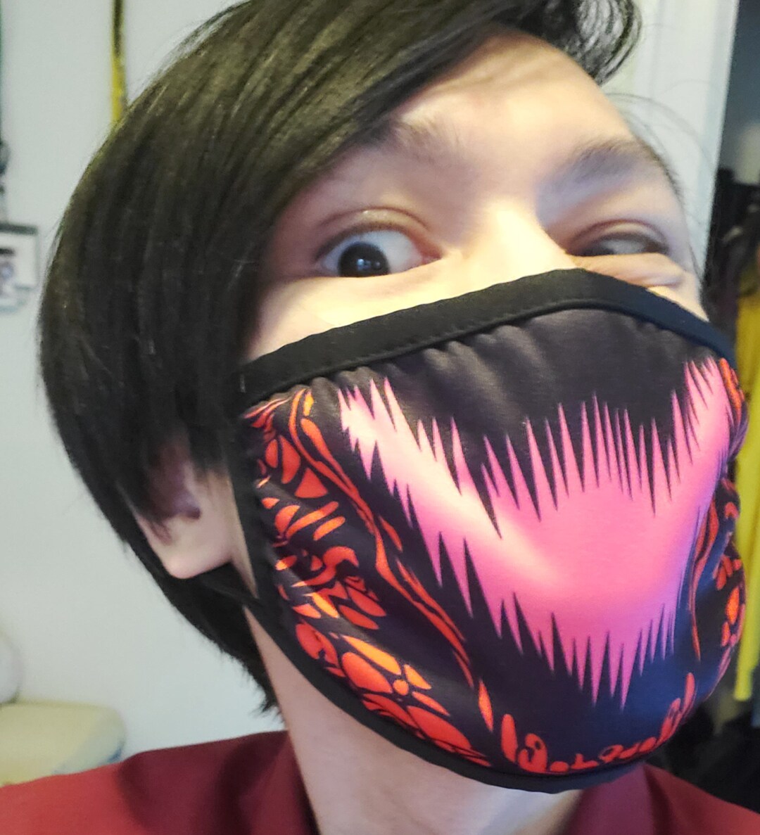 Carnage Face Dust Mask | Cletus Kasady| Venom | Spiderman | 90s ...