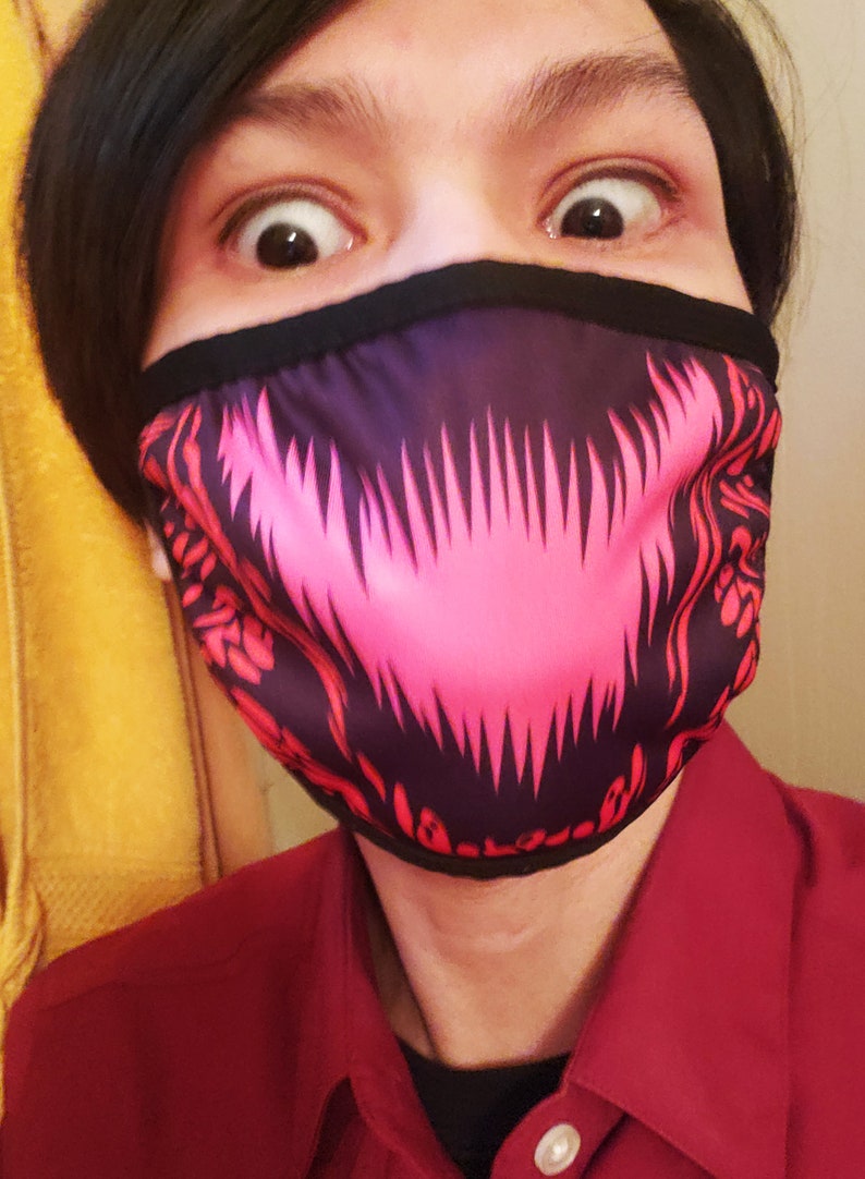 Carnage Face Dust Mask Cletus Kasady Venom Spiderman - Etsy