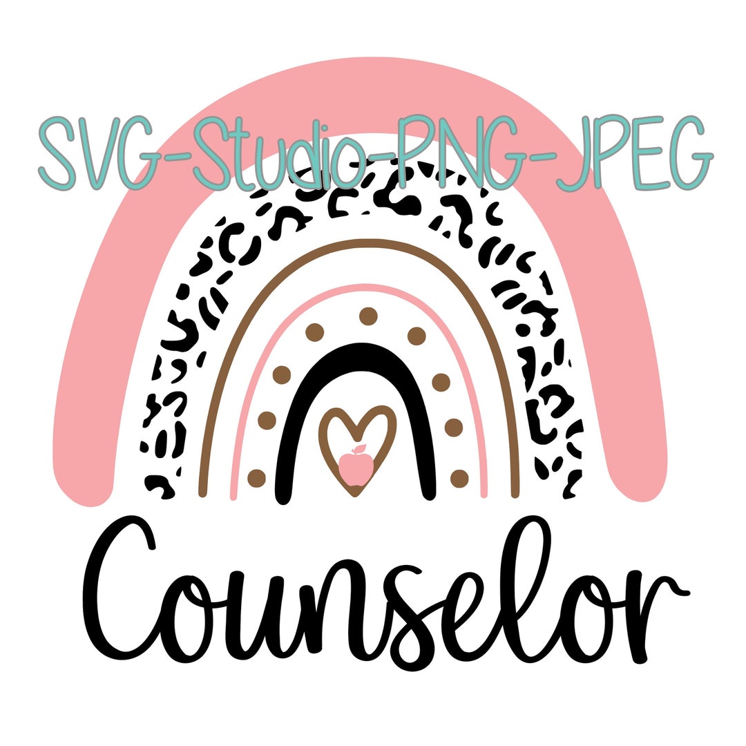 SVG Boho Rainbow Counselor - Etsy