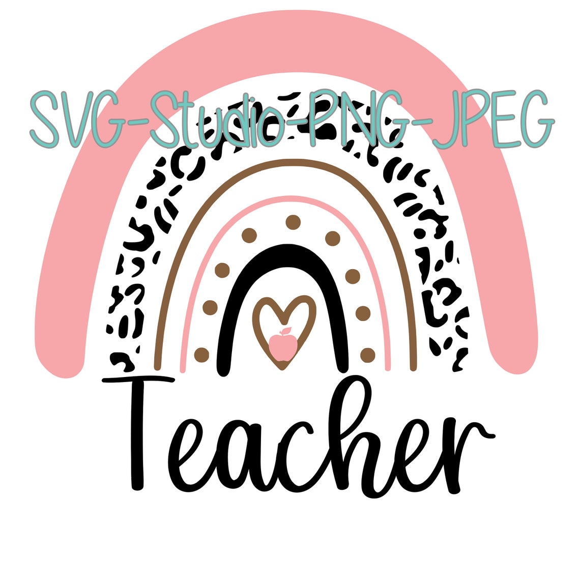 SVG Boho Rainbow Teacher Back to School - Etsy