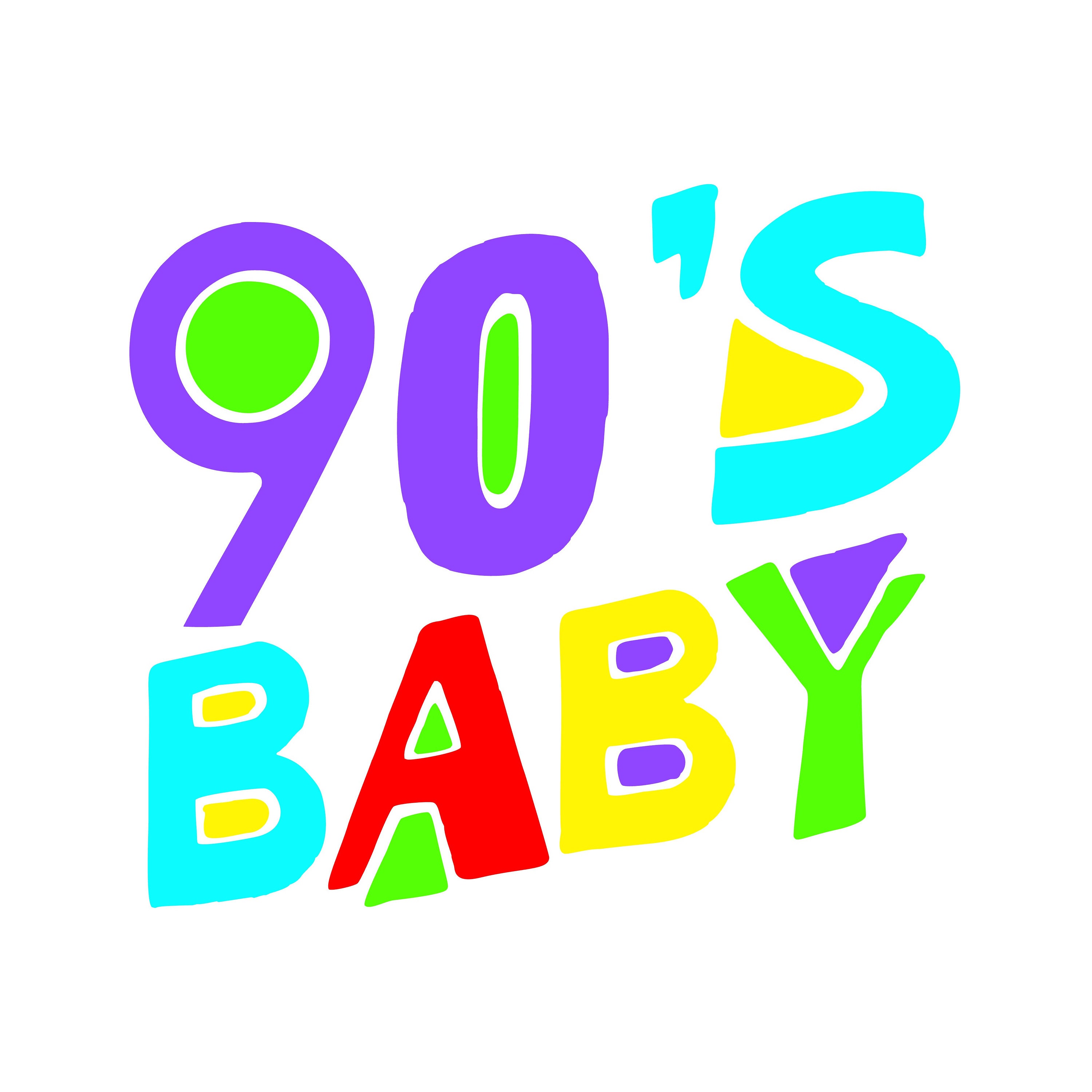 90s Baby Decade SVG DXF Files - Etsy