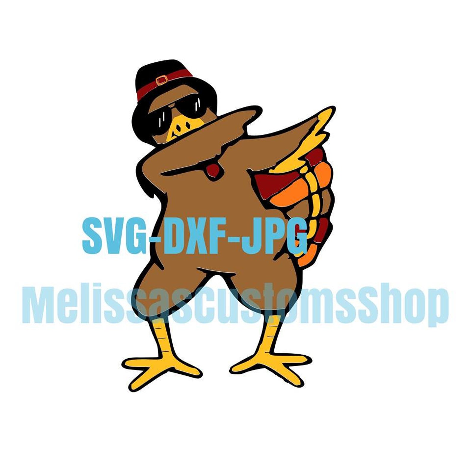 Dancing Turkey SVG/DXF Files Thanksgiving - Etsy