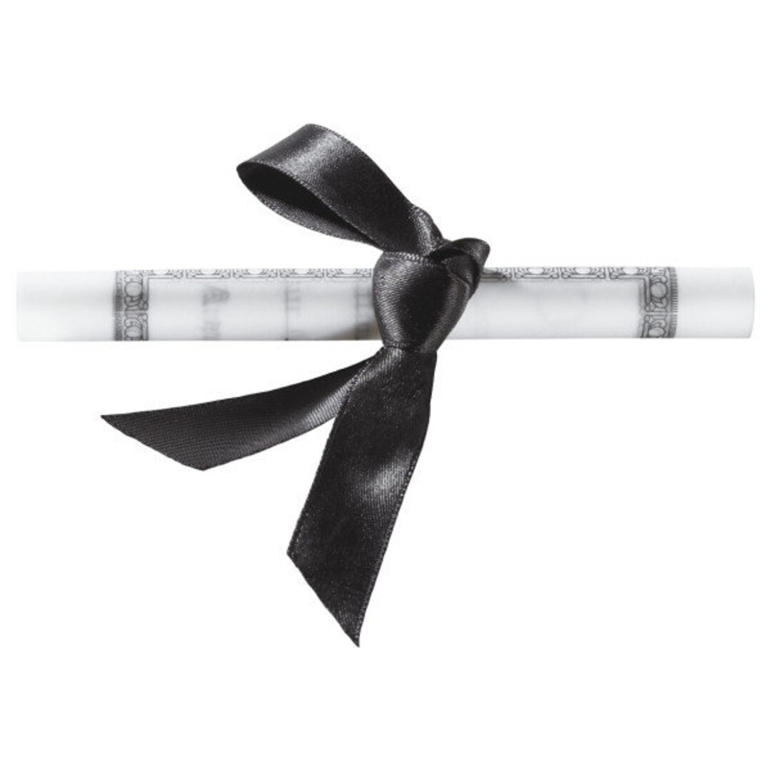 Large Graduation Diploma With Black Ribbon - Etsy