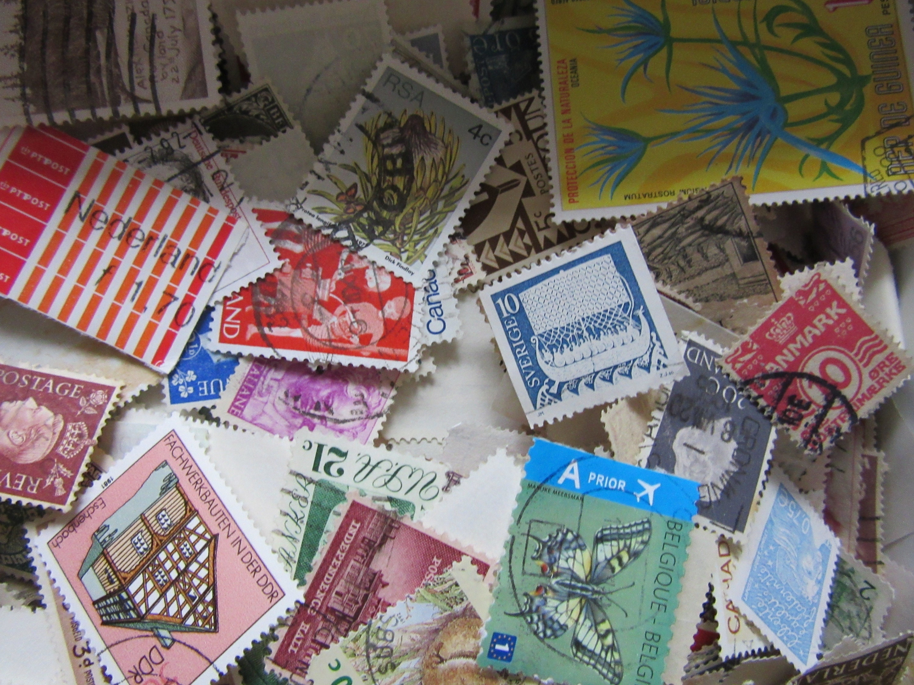 100 Random Vintage Postage Stamps World Postage Stamps - Etsy