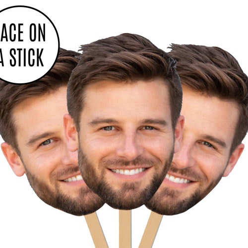 Face on A Stick Big Head Cutouts Bachelorette Party Favors - Etsy Ireland