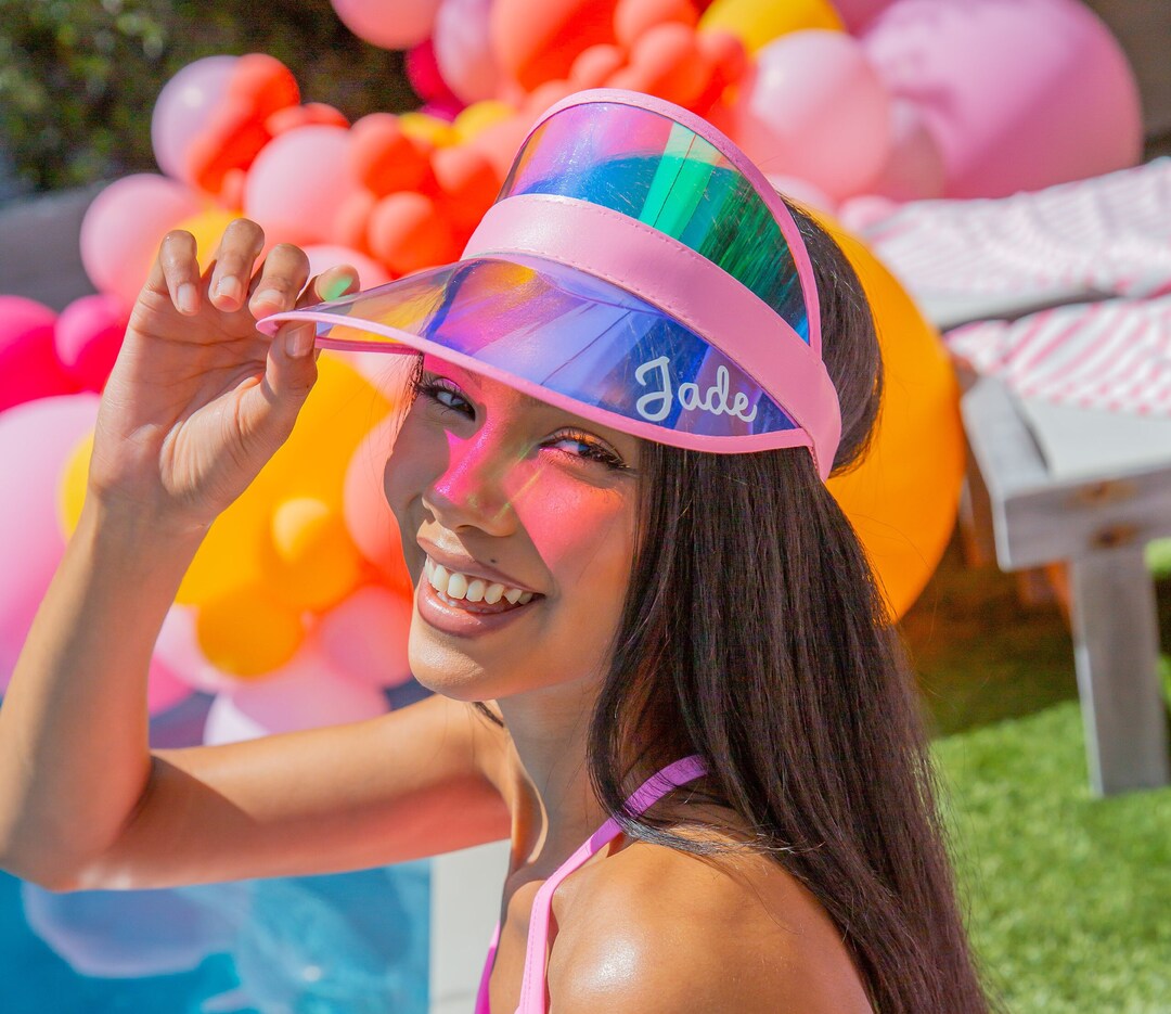 Personalized Holographic Sun Visors Bachelorette Party Favors Last ...