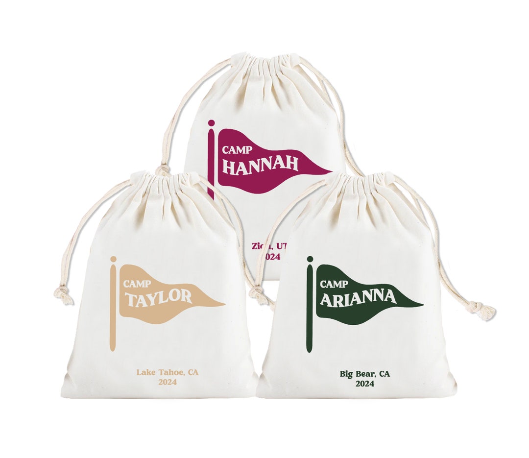 Camp Bachelorette Flag Hangover Kit Party Favor Cabin Crew Before I Do ...