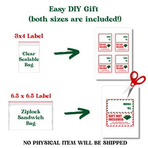 Gift Not Included Easy DIY Stocking Stuffer Instant Download Fast Print ...