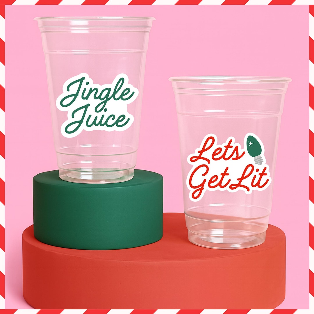 Holiday Christmas Party Drink Cups Decorations Drinks Party Cups ...